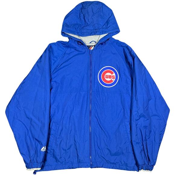 Majestic | Jackets & Coats | Vintage Majestic Chicago Cubs Blue ...
